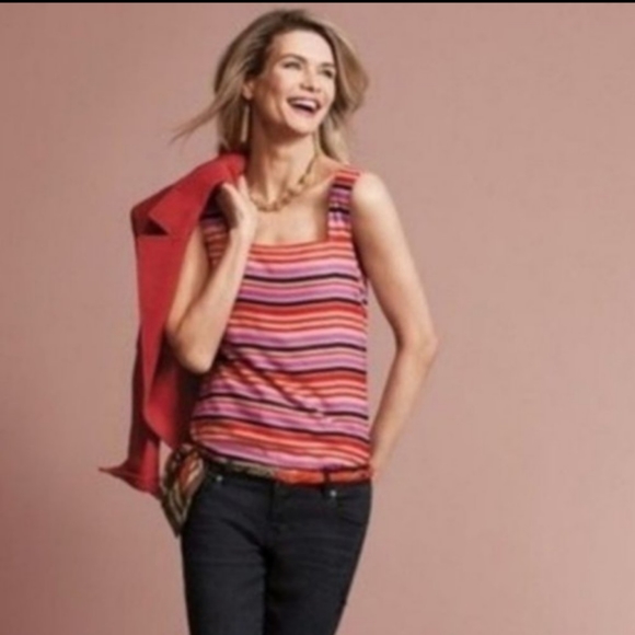 CAbi | Tops | Cabi Mod Striped Banded Cami 3448 Small | Poshmark